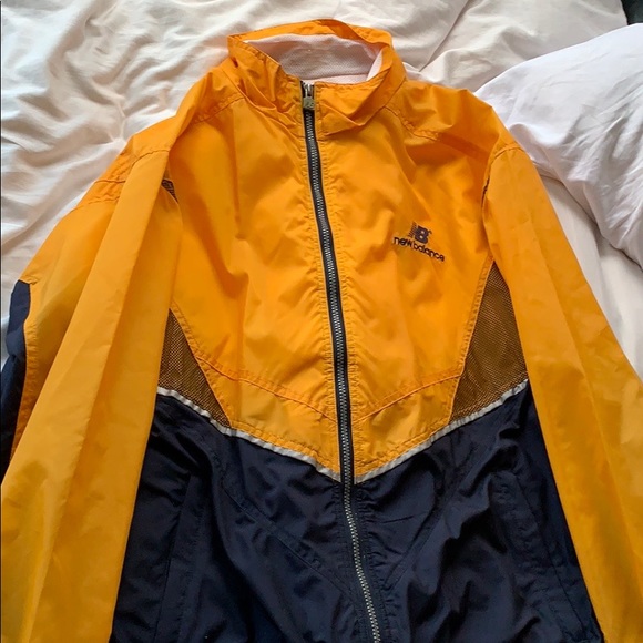 New Balance | Jackets & Coats | Yellow And Navy Blue New Balance ...
